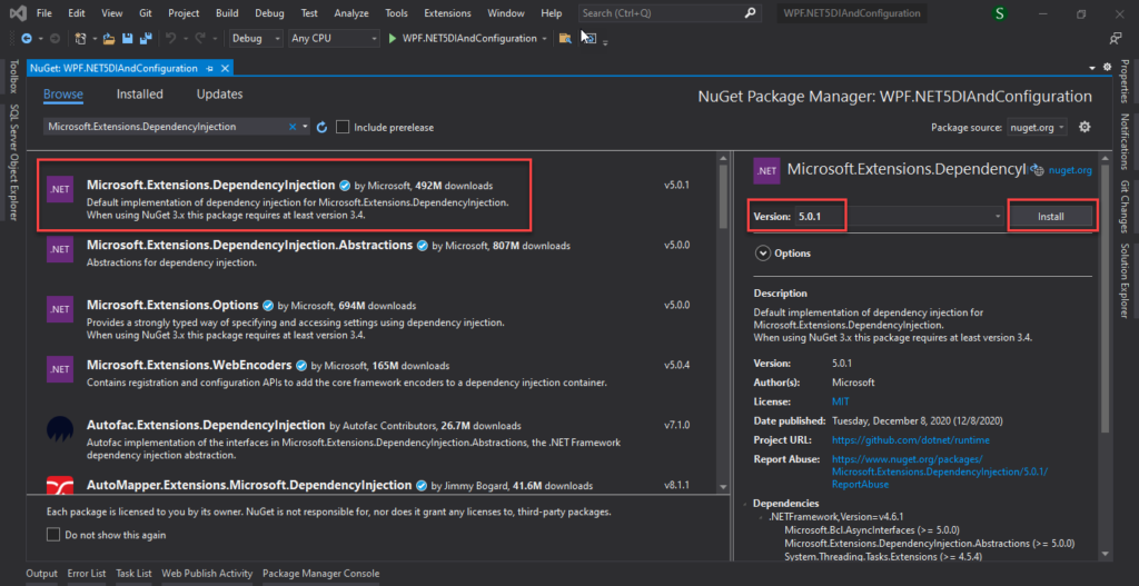 پیاده سازی Dependency Injection در Wpf و Net 5 1427